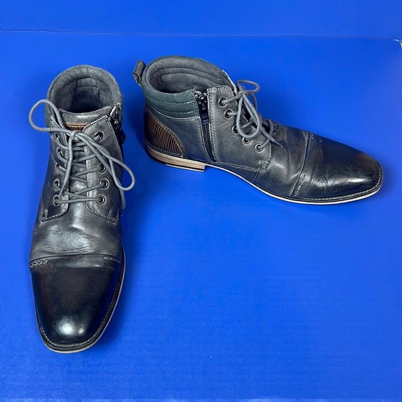 Steve Madden | Shoes | Mens Steve Madden Kontac Leather Lace Up Ankle ...